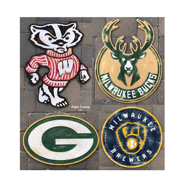 Wisconsin Sports Team Logos Svg - Etsy