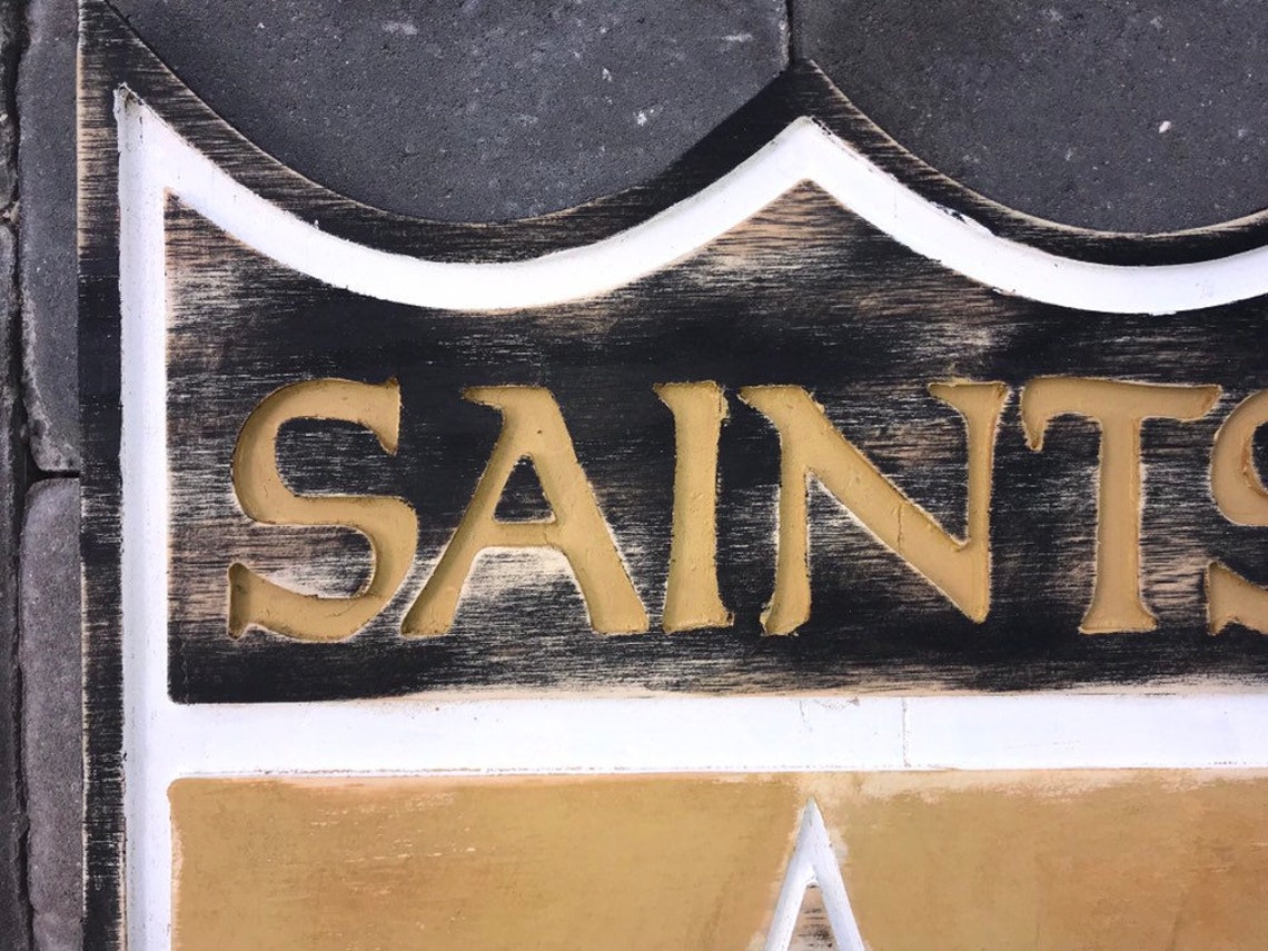 New Orleans Saints Wooden Wall Hanging Sign | Etsy