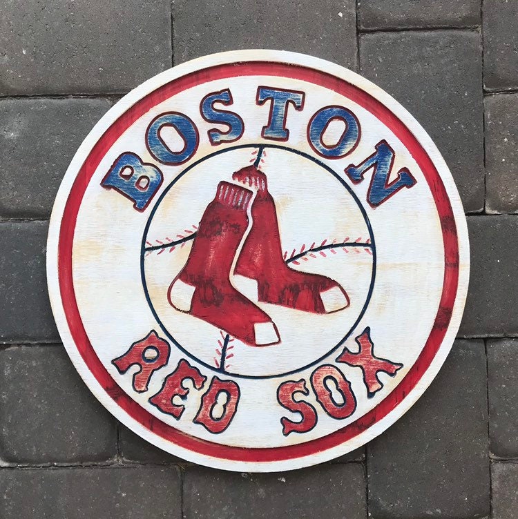 Boston Red Sox Wooden Wall Hanging Sign | Etsy