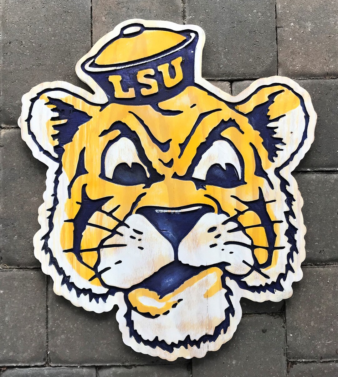 LSU Tigers Vintage Wooden Wall Decoration Sign - Etsy