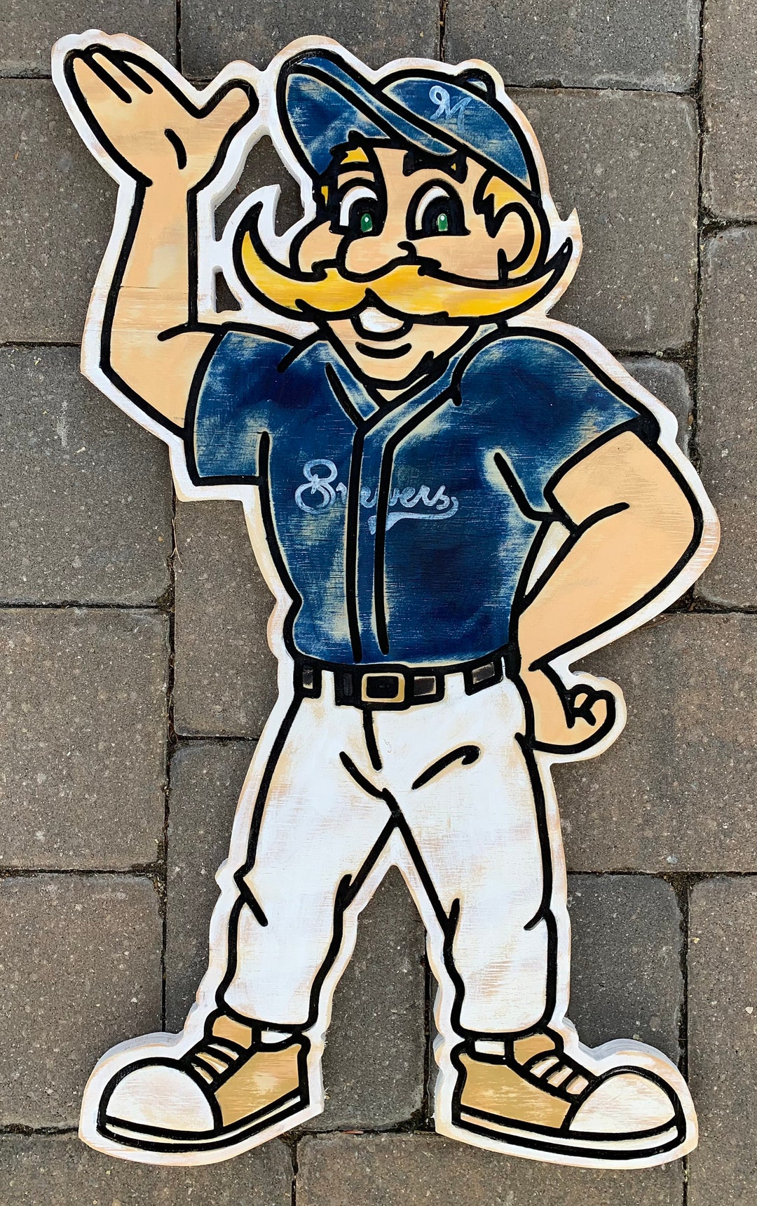 Bernie the Brewer Milwaukee Brewers Wooden Wall Hanging Sign Logo Art ...