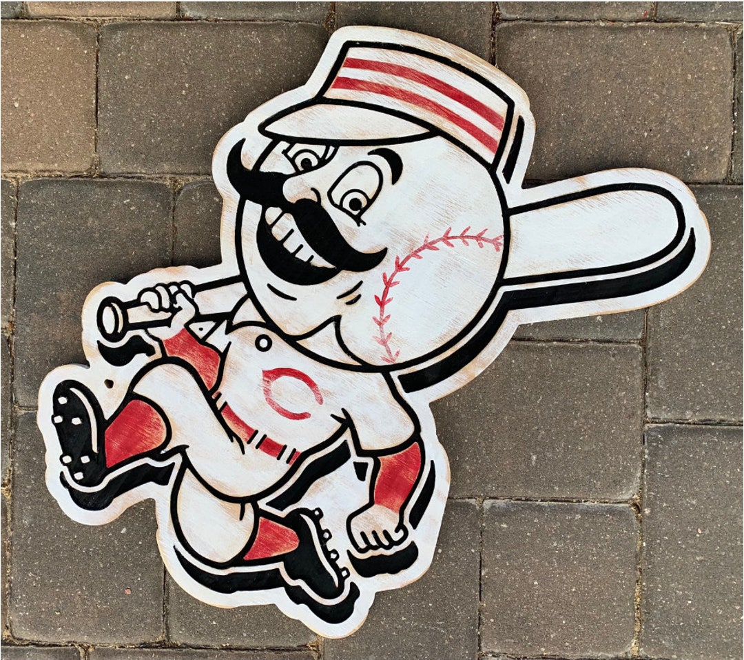 Cincinnati Reds Mr. Red Legs Mascot Wooden Wall Hanging Sign - Etsy