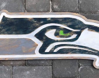 Seahawks Wood Sign | Etsy