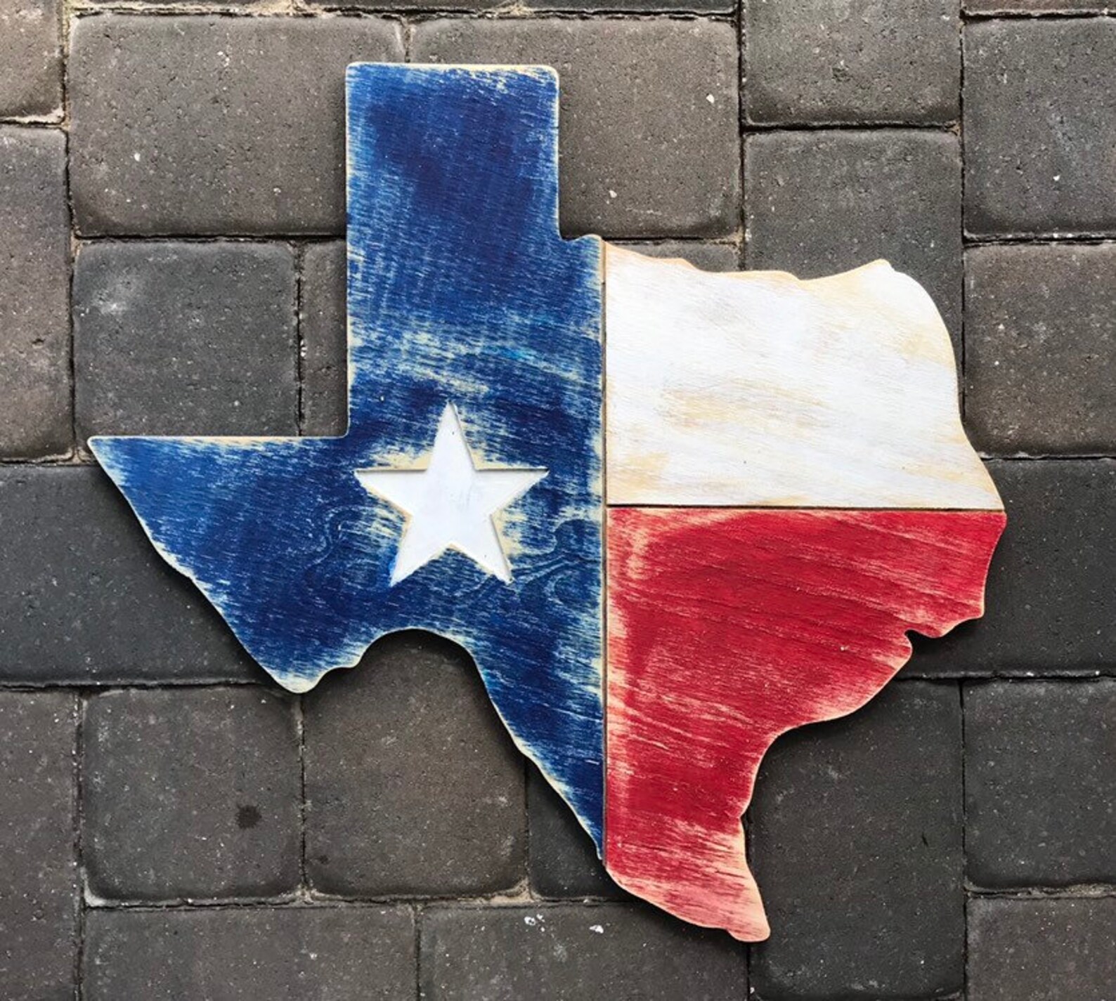 Texas State Flag Rustic Wooden Wall Hanging Sign | Etsy