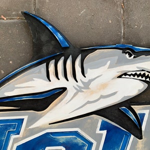 Nova Southeastern University Sharks Logo Wooden Wall Decoration Sign ...