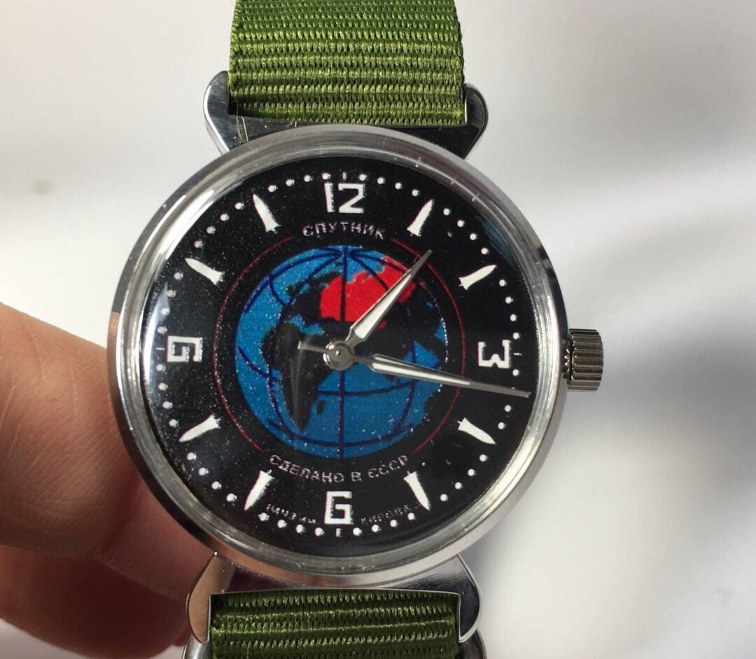 Vintage Soviet Military Watch Pobeda Sputnik: a Symbol of the Era - Etsy