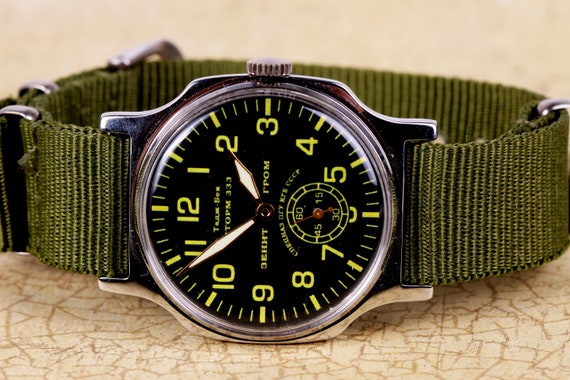 Soviet Watch Vintage Mens Watch Military Watchtaj Beck | Etsy