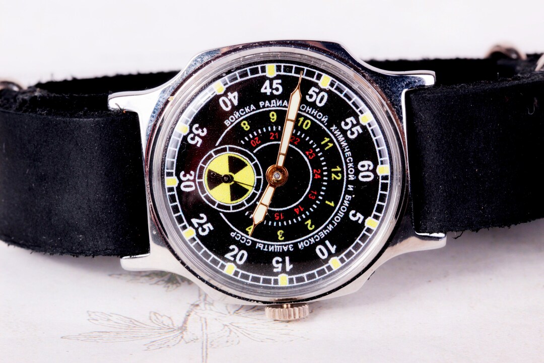 Soviet Vintage Watch Pobeda Wrist Watch Radiation Military Watch Rare ...
