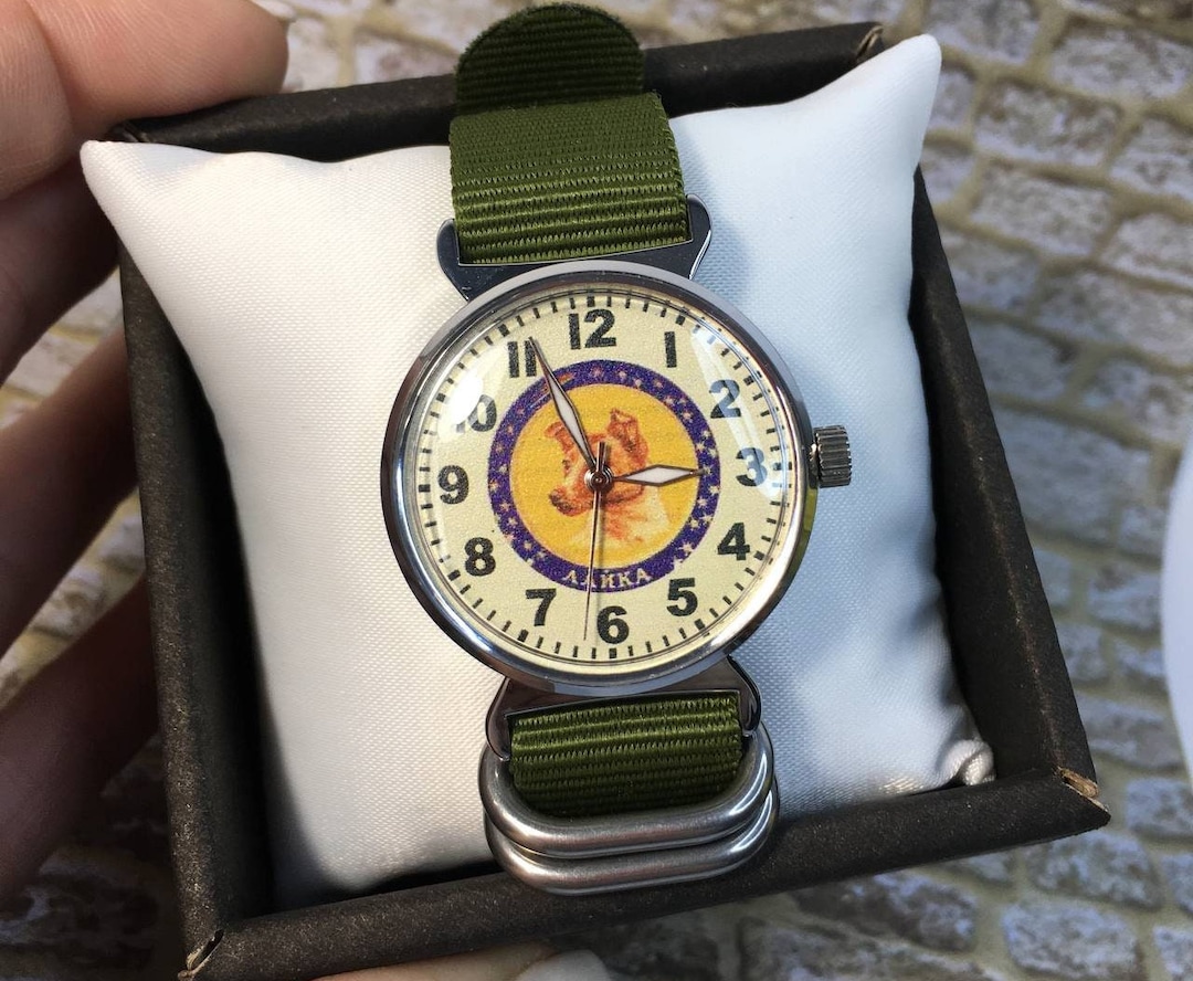Vintage Soviet Watch Pobeda Laika a Symbol of the Space Age - Etsy