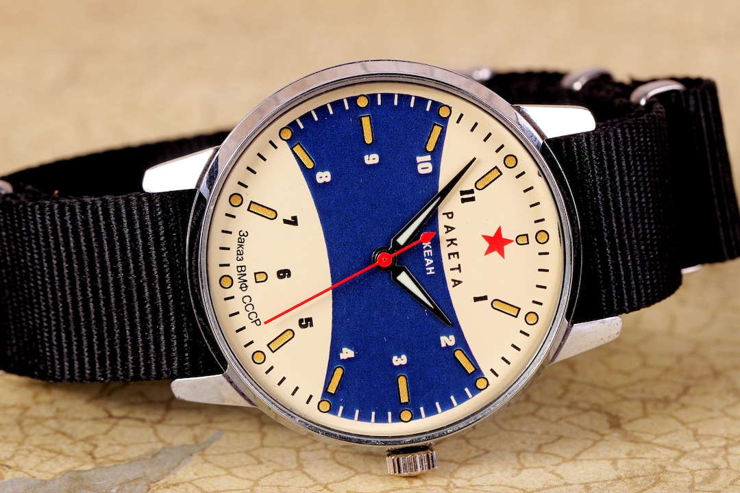 Soviet Mechanical Watch for Men Raketa Ocean - Etsy