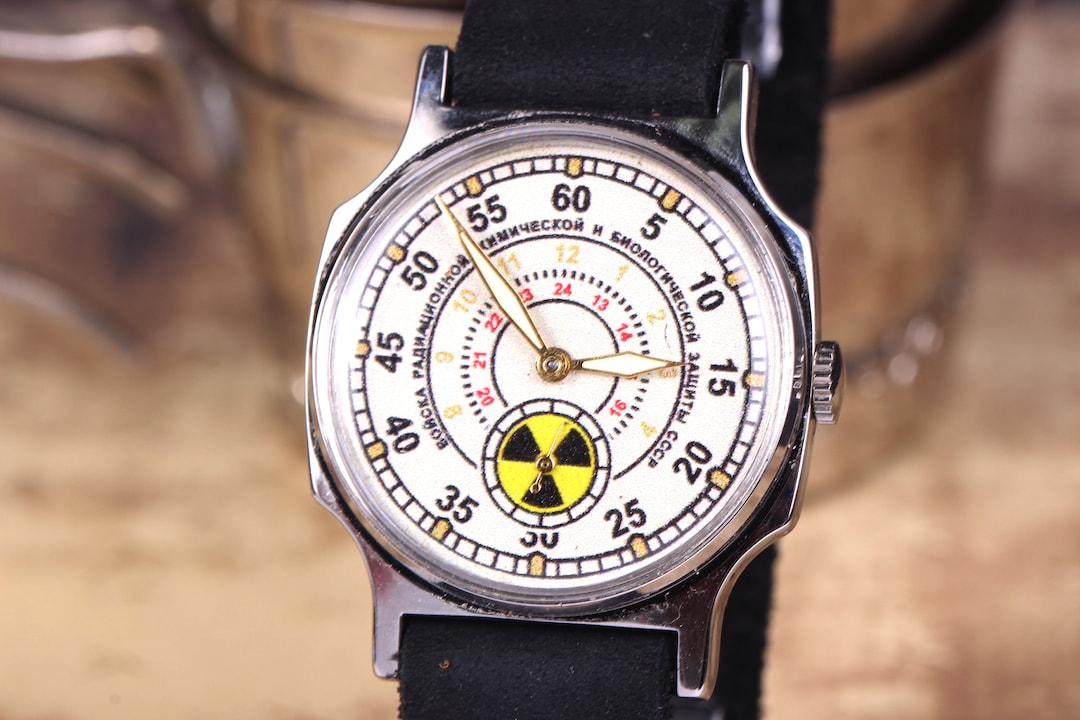 Soviet Watch Vintage Watch Radiation Troops Pobeda ZIM Watch Mechanical ...