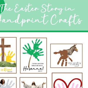 Easter Story Handprint Crafts Church Handprint Art Preschool Handprints ...