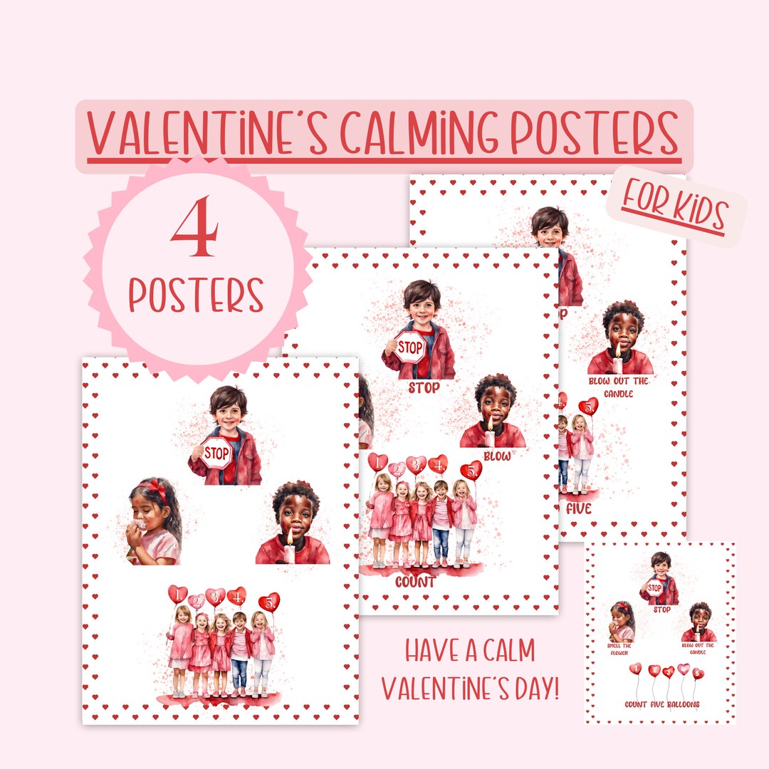 Valentine's Day Calming Posters: Social Emotional Learning (PDF File ...