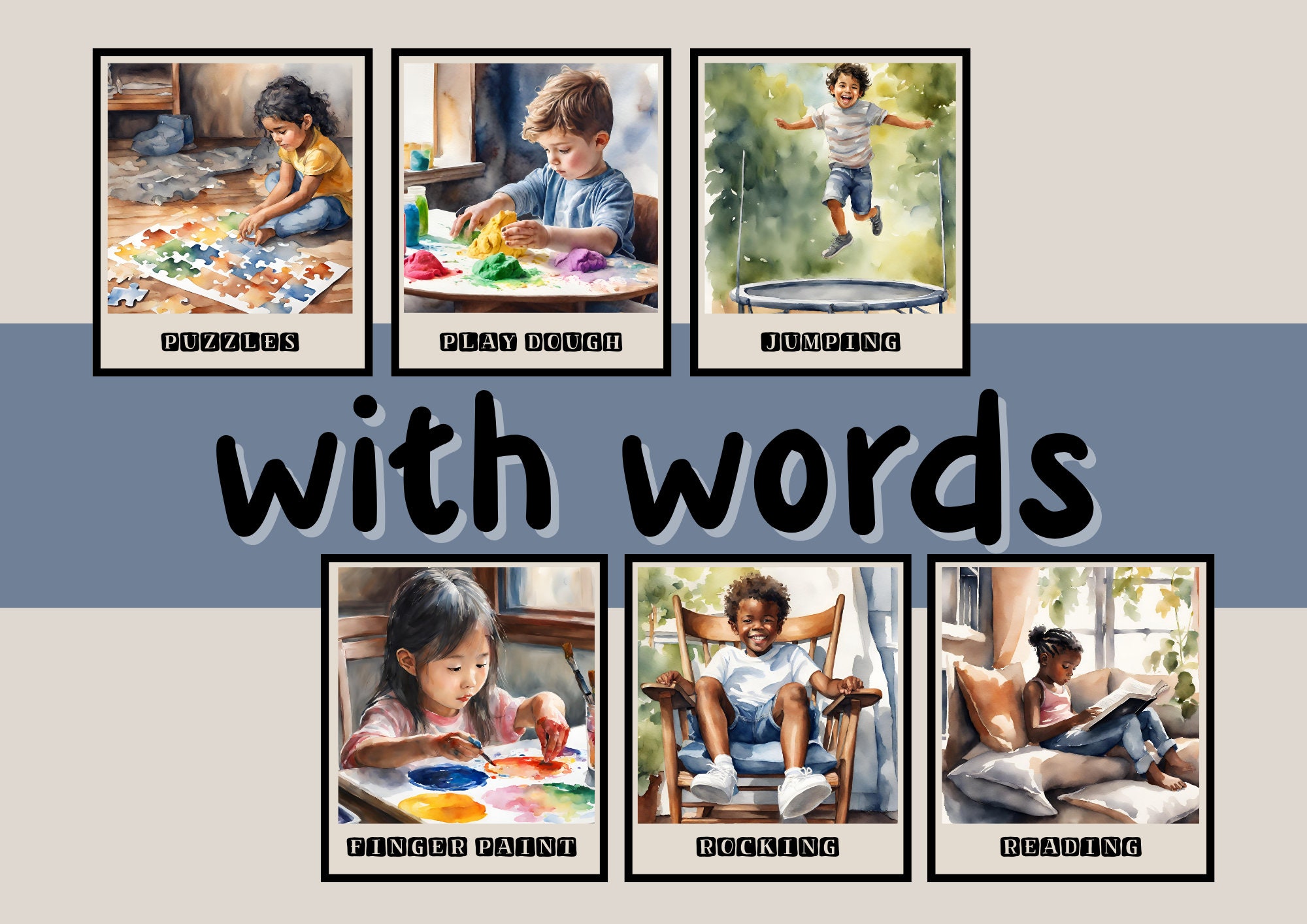 Sensory Calming Activities & Movement Cards: ADHD, ASD Coping (PDF ...