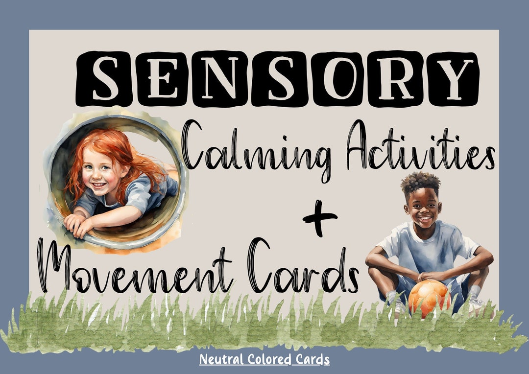 Sensory Calming Activities Movement Cards Sensory Processing Coping ...