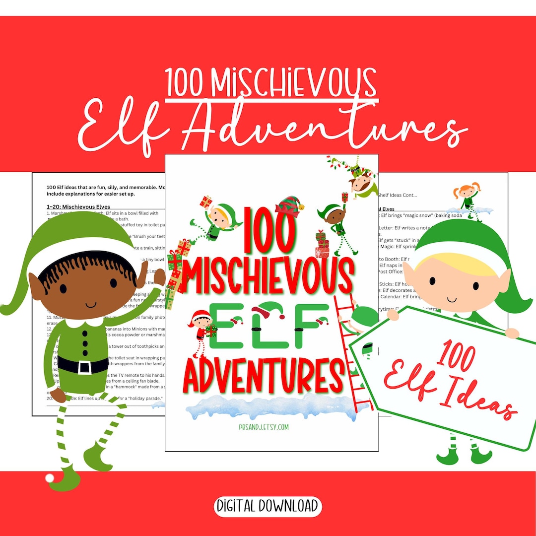 100 Mischievous Elf Adventures: Christmas Family Traditions (digital ...