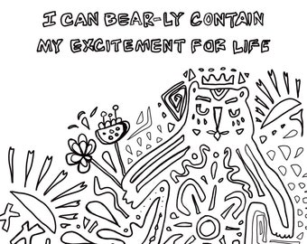 Coloring Page Puns - Etsy