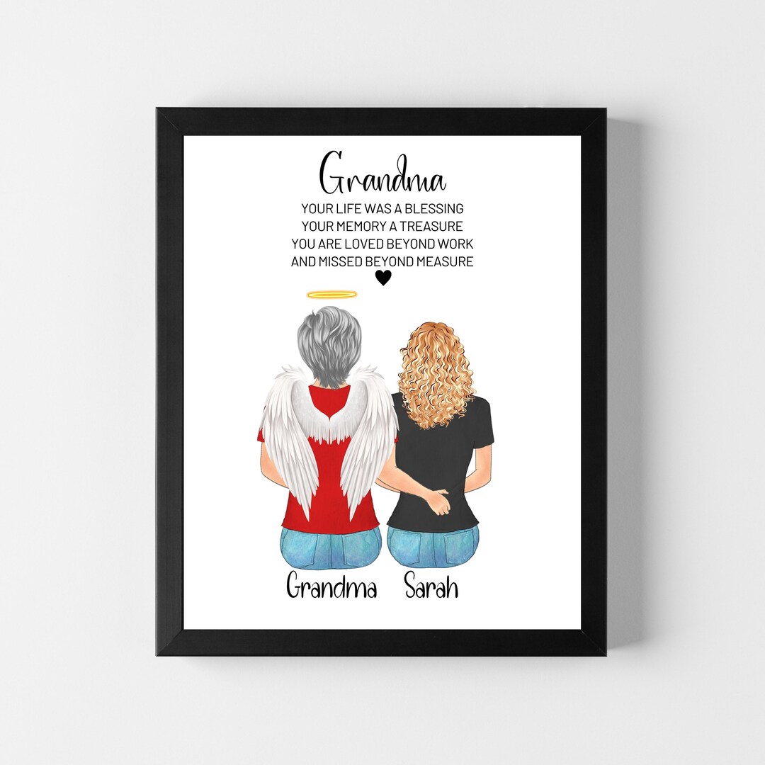 Grandma Memorial Gift, Loss of Grandma, Grandma Loss, Grandmother ...