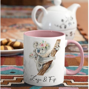 Personalized Koala Mug, Koala Gifts, Koala Gift for Her, Cute Koala Cup ...