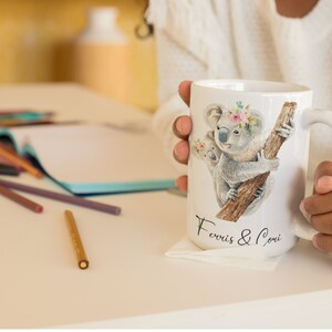 Personalized Koala Mug, Koala Gifts, Koala Gift for Her, Cute Koala Cup ...
