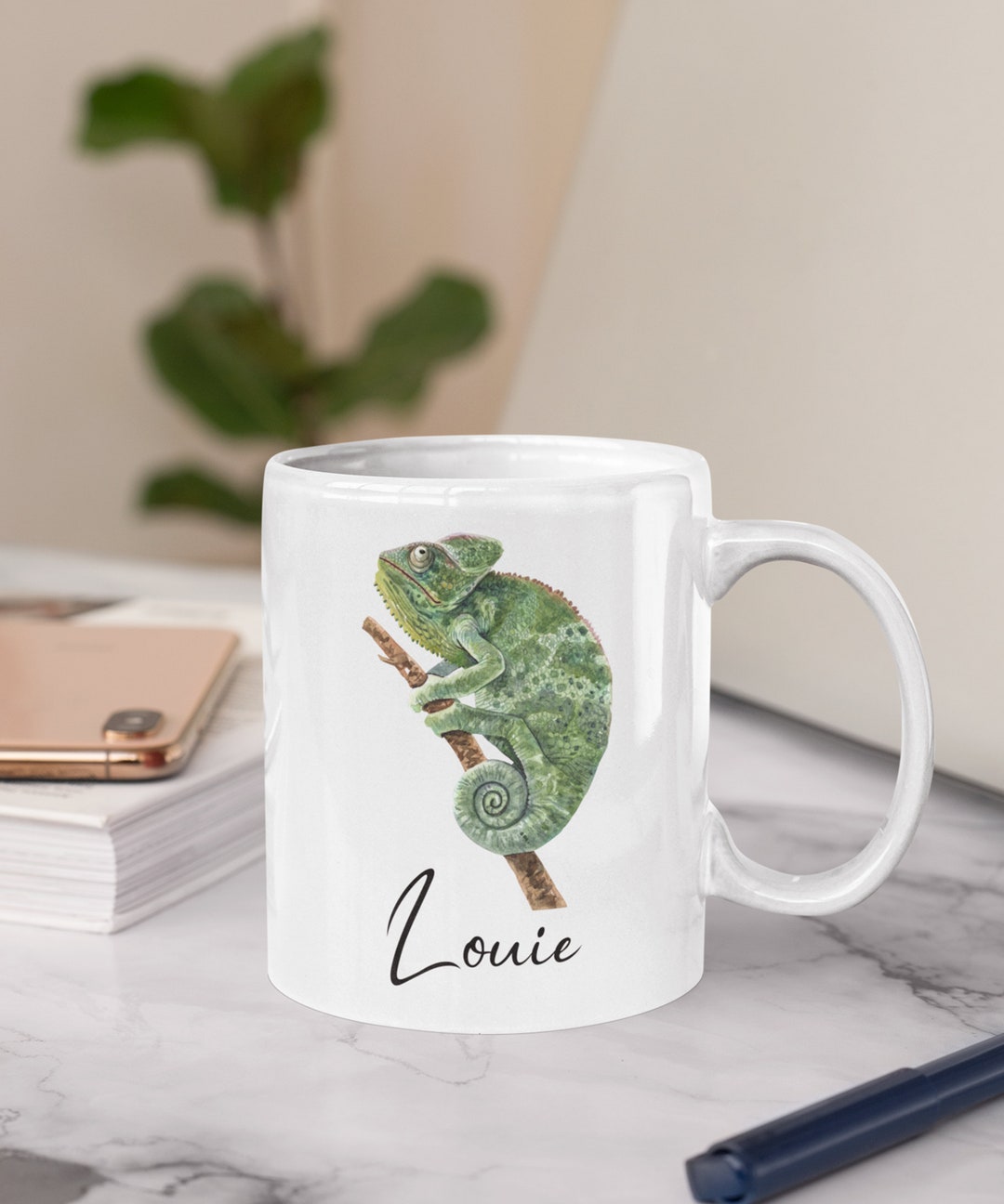Personalized Chameleon Mug, Chameleon Gifts, Chameleon Gift for Her ...