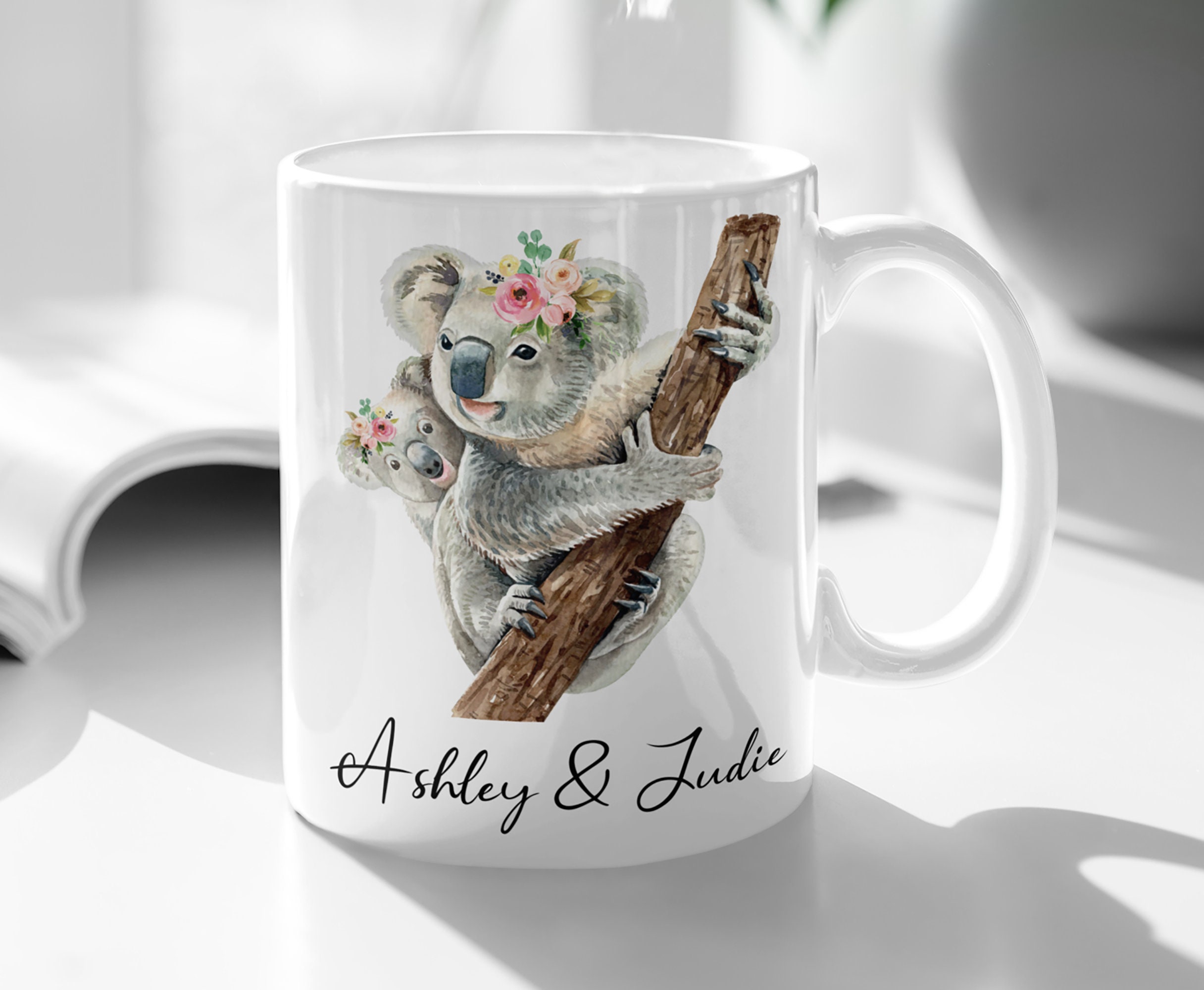 Personalized Koala Mug Koala Gifts Koala Gift for Her Cute | Etsy