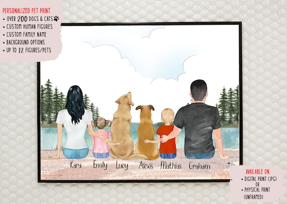Printable Family Figures With Pets