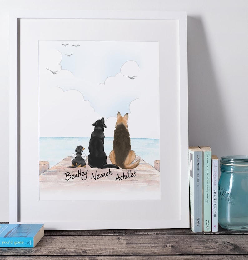 Personalized Dog Gift Pet Portrait Dog Lover Gift Dog - Etsy UK