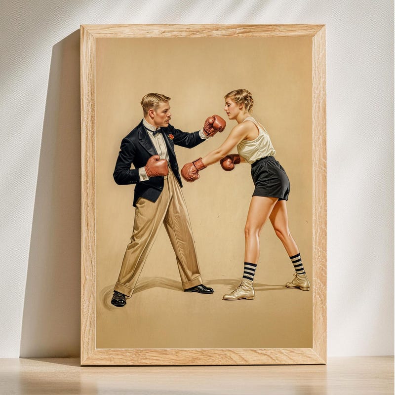 Boxing Art Style Posters - Etsy