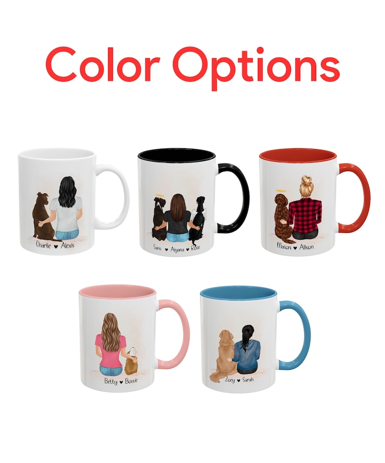 Personalized Dog Mom Mug, Custom Dog Mom Cup, Pet Owner Gifts, Custom ...