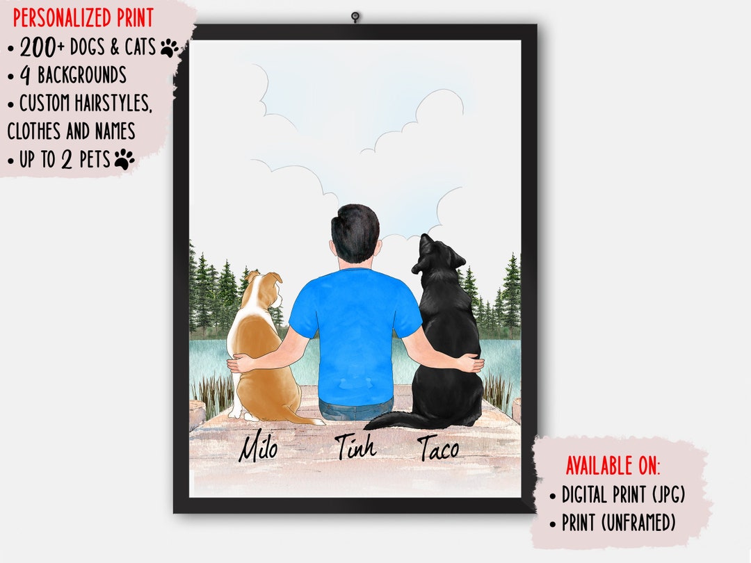 Custom Dog Dad Print Dog Dad Gift Best Dog Dad Gift for Dog - Etsy