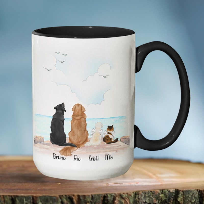 Custom Dog Mug With Wings - Etsy