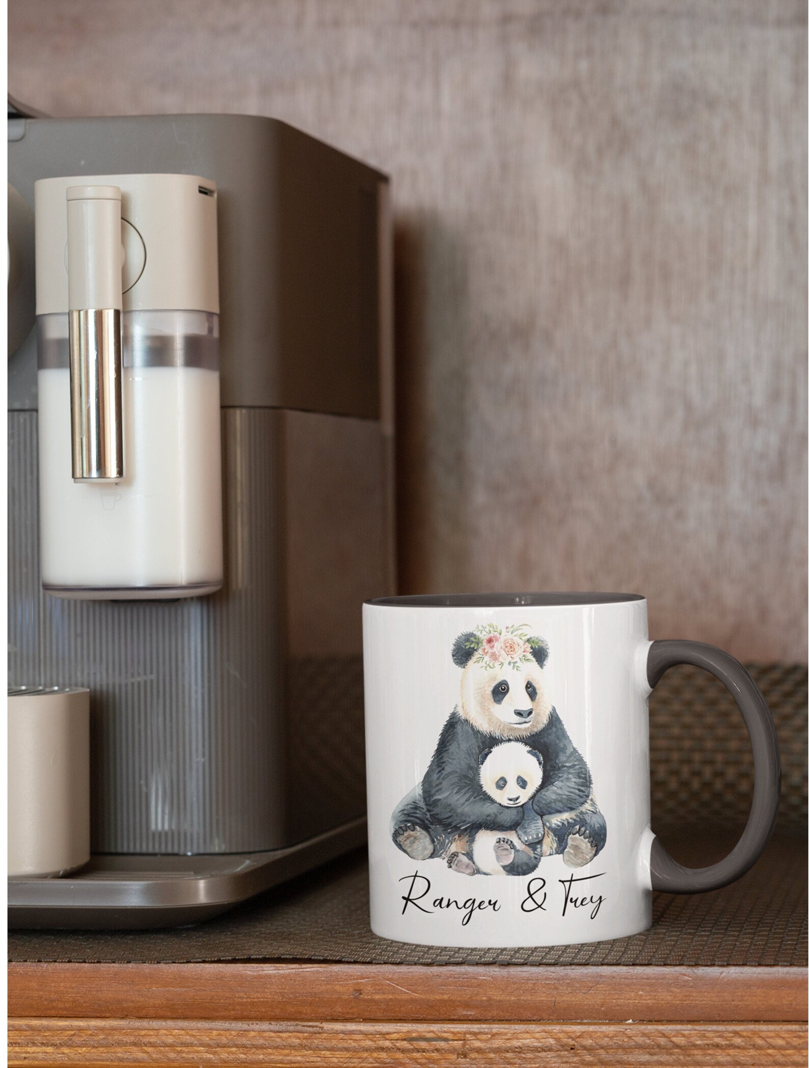 Personalized Panda Mug Panda Gifts Panda Gift For Her Cute Etsy