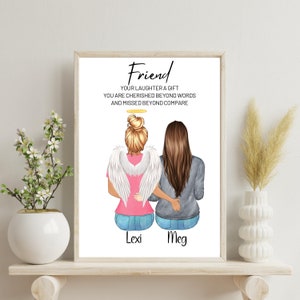 Best Friend Memorial Gift, Loss of Friend, in Memory of Friend ...