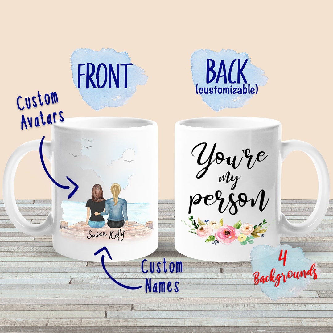 Custom Best Friend Mug, Personalized Best Friend Gift, Long Distance ...