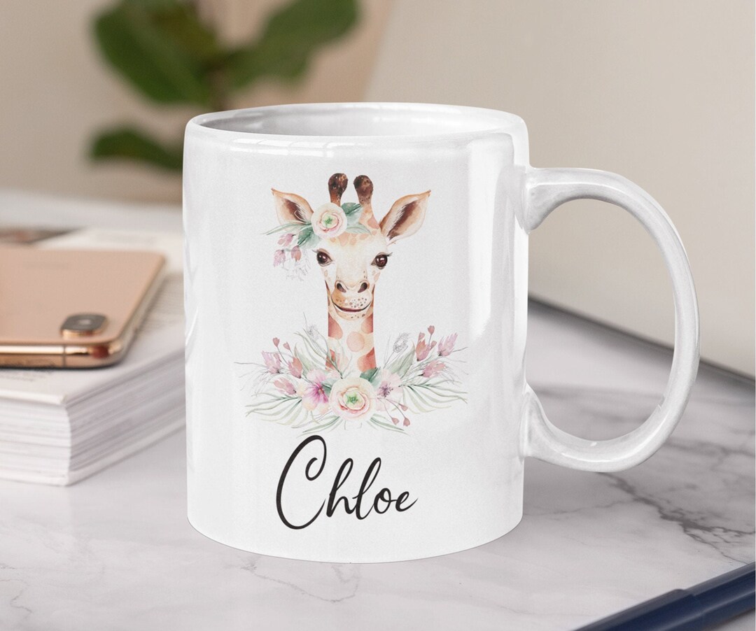 Personalized Giraffe Mug, Giraffe Gifts, Giraffe Gift for Her, Cute ...