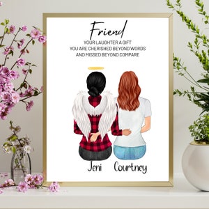 Best Friend Memorial Gift, Loss of Friend, in Memory of Friend ...