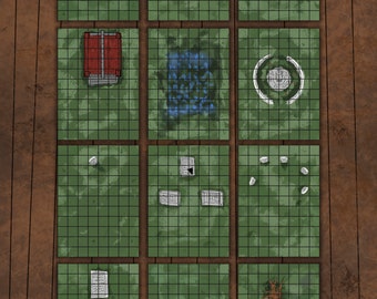 Dnd 12 Dungeon Battle Mats Pack | Etsy