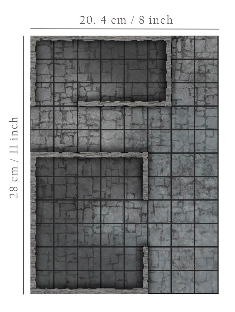 Dnd 12 Dungeon Battle Mats Pack - Etsy
