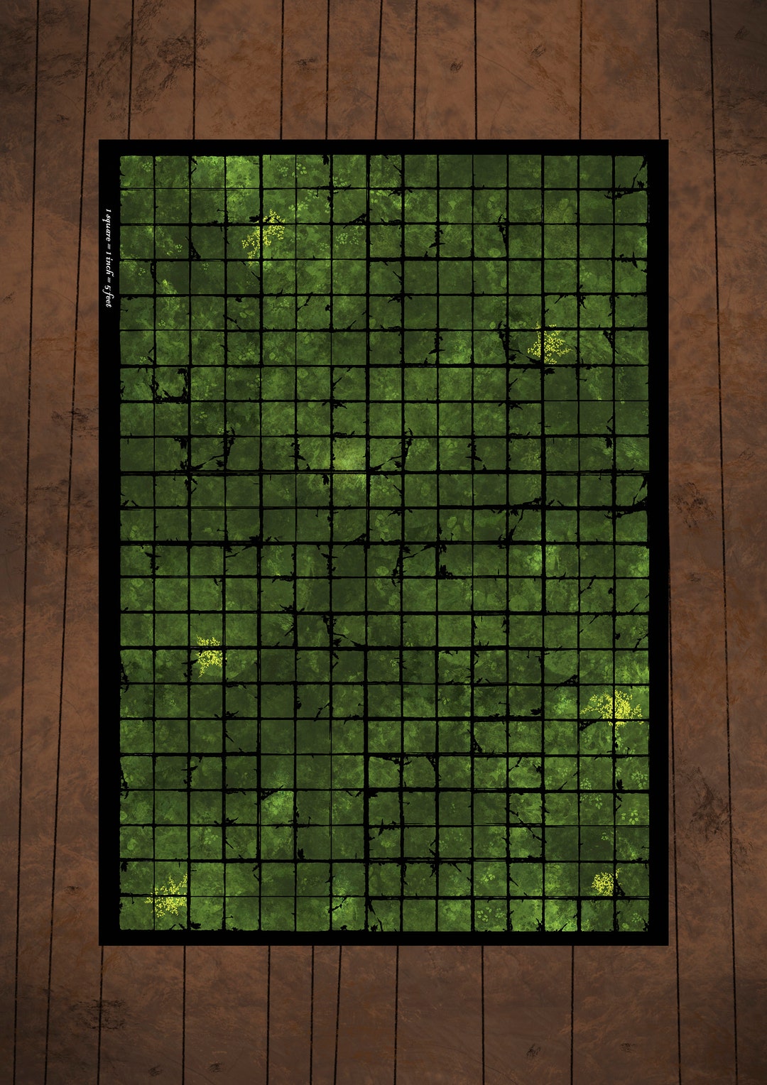 Forest Battle Grid Mat for Role Play Dnd - Etsy