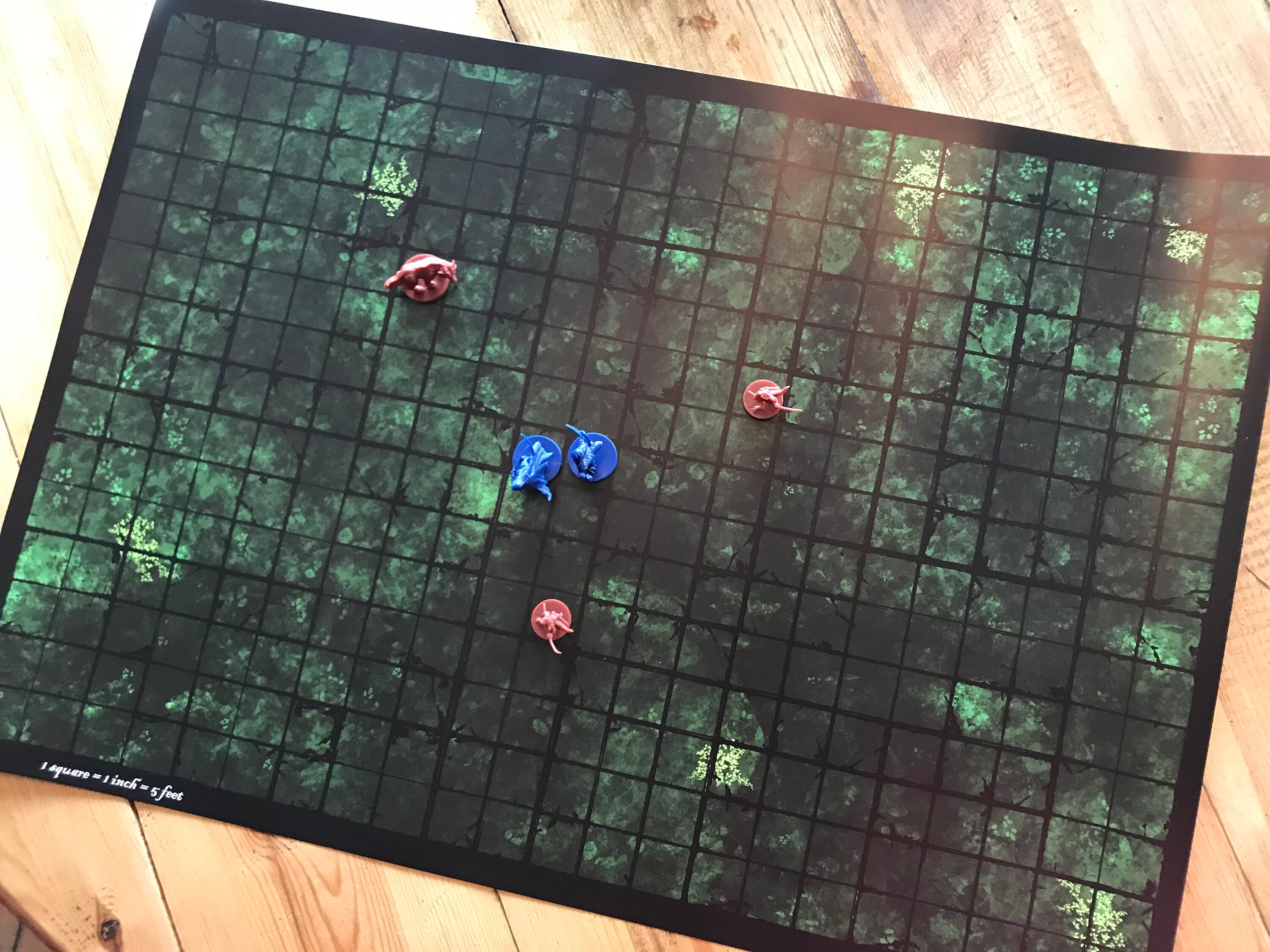 Forest Battle Grid Mat for Role Play Dnd - Etsy