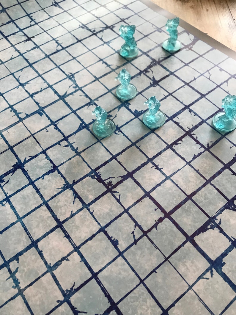 Snow Floor Battle Grid Mat for Role Play Dnd - Etsy
