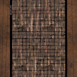 Wooden Floor Battle Grid Mat for Role Play Dnd - Etsy