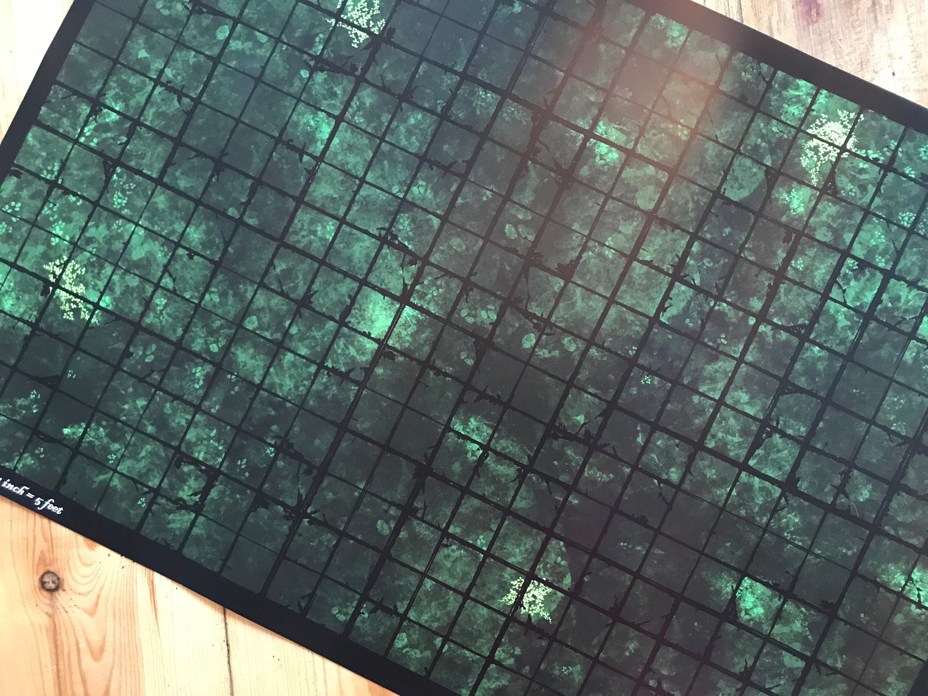 Forest Battle Grid Mat for Role Play Dnd - Etsy
