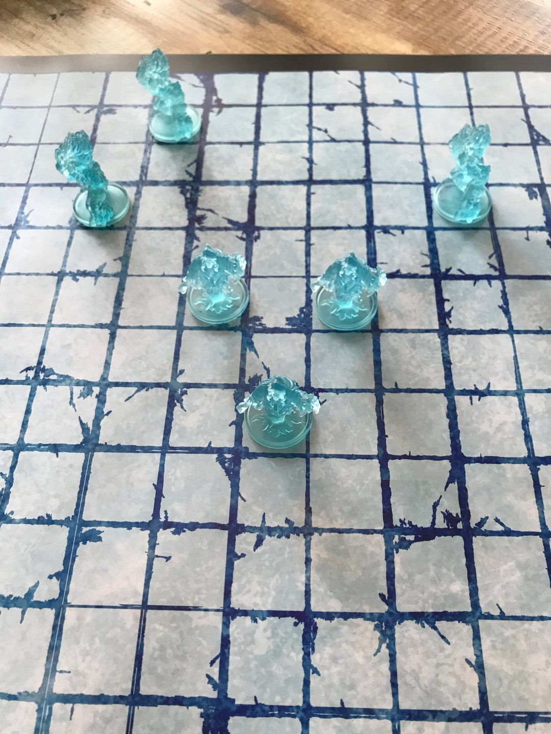 Snow Floor Battle Grid Mat for Role Play Dnd - Etsy