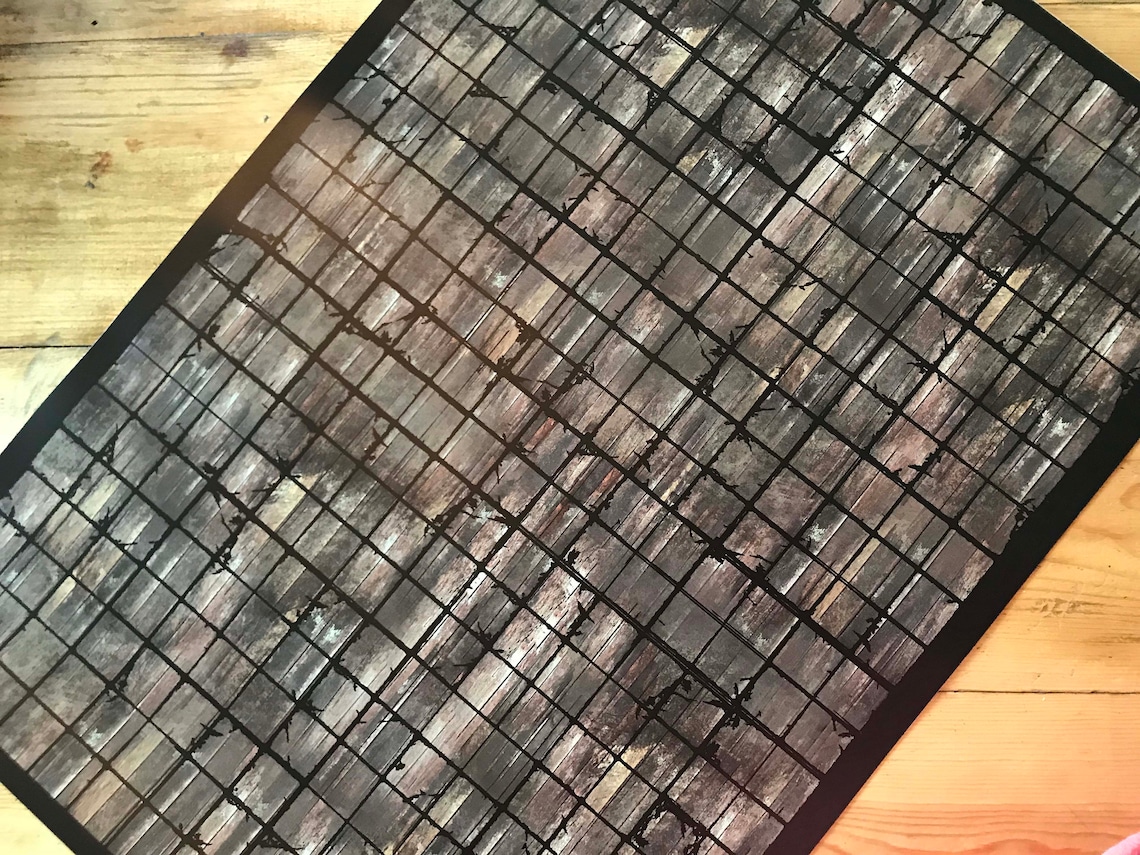 Wooden Floor Battle Grid Mat for Role Play Dnd - Etsy