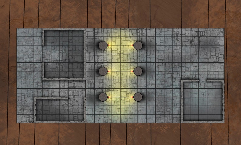 Dnd 12 Dungeon Battle Mats Pack - Etsy
