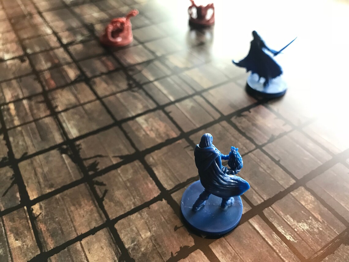 Wooden Floor Battle Grid Mat for Role Play Dnd - Etsy
