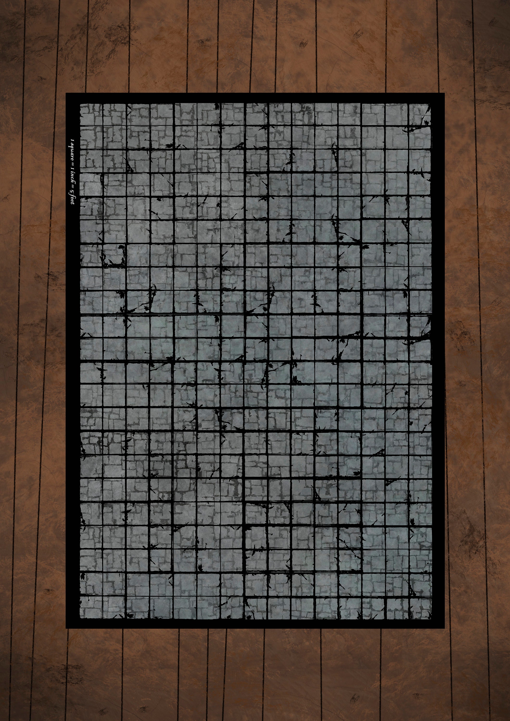 Dungeon Battle Grid Mat for Role Play Dnd Roll20 Version - Etsy