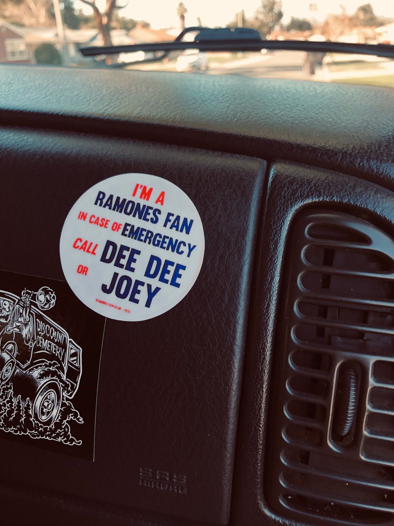 Ramones Fan Club Stickers (2) - Etsy